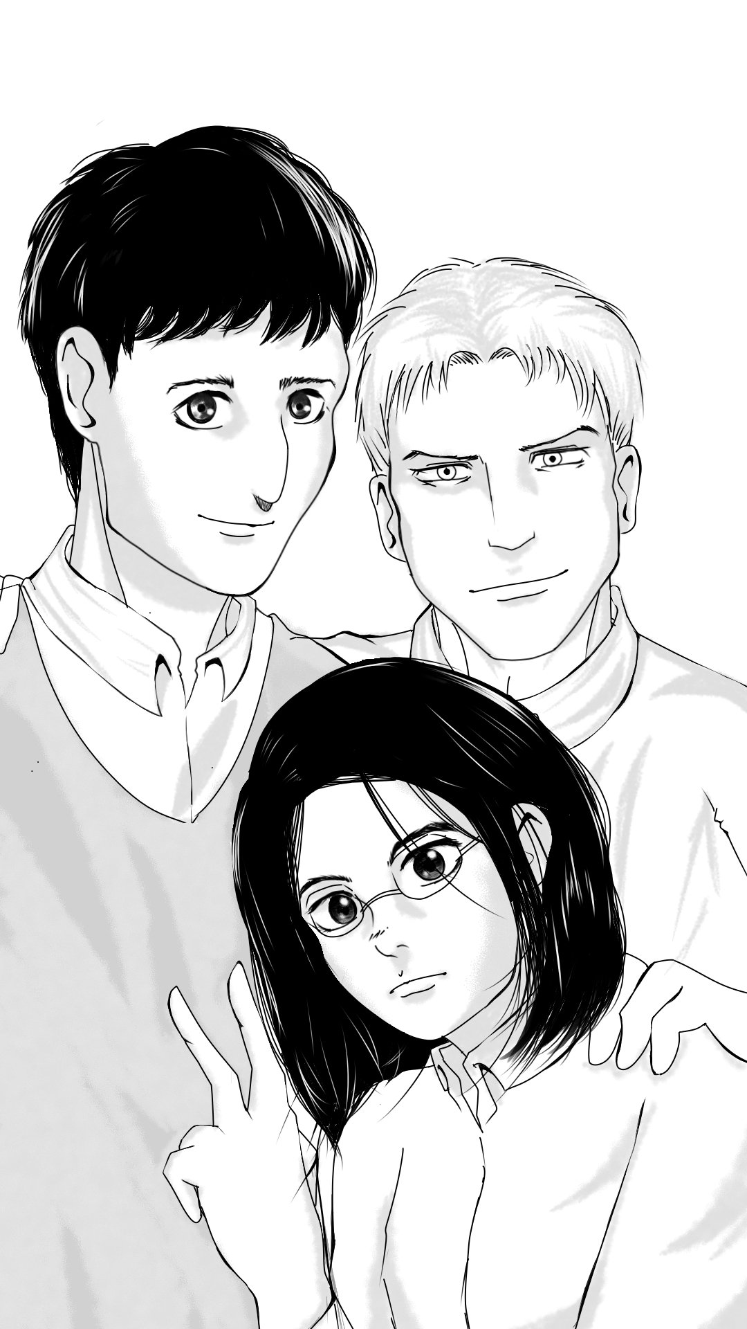 wawa on Twitter: "I also draw this for my cousin's bday present (the ...