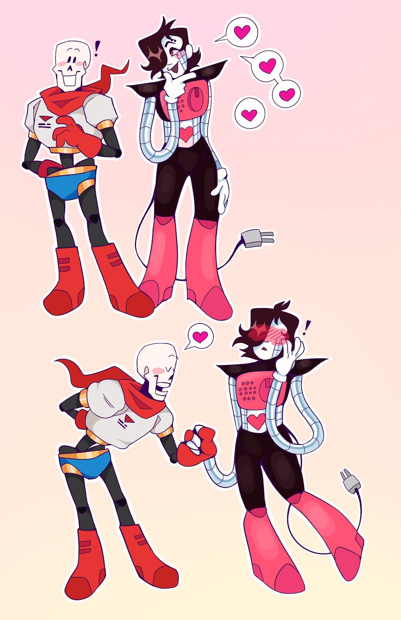 Undertale Papyrus Mettaton Mettaton + Papyrus Fusion | Undertale Amino