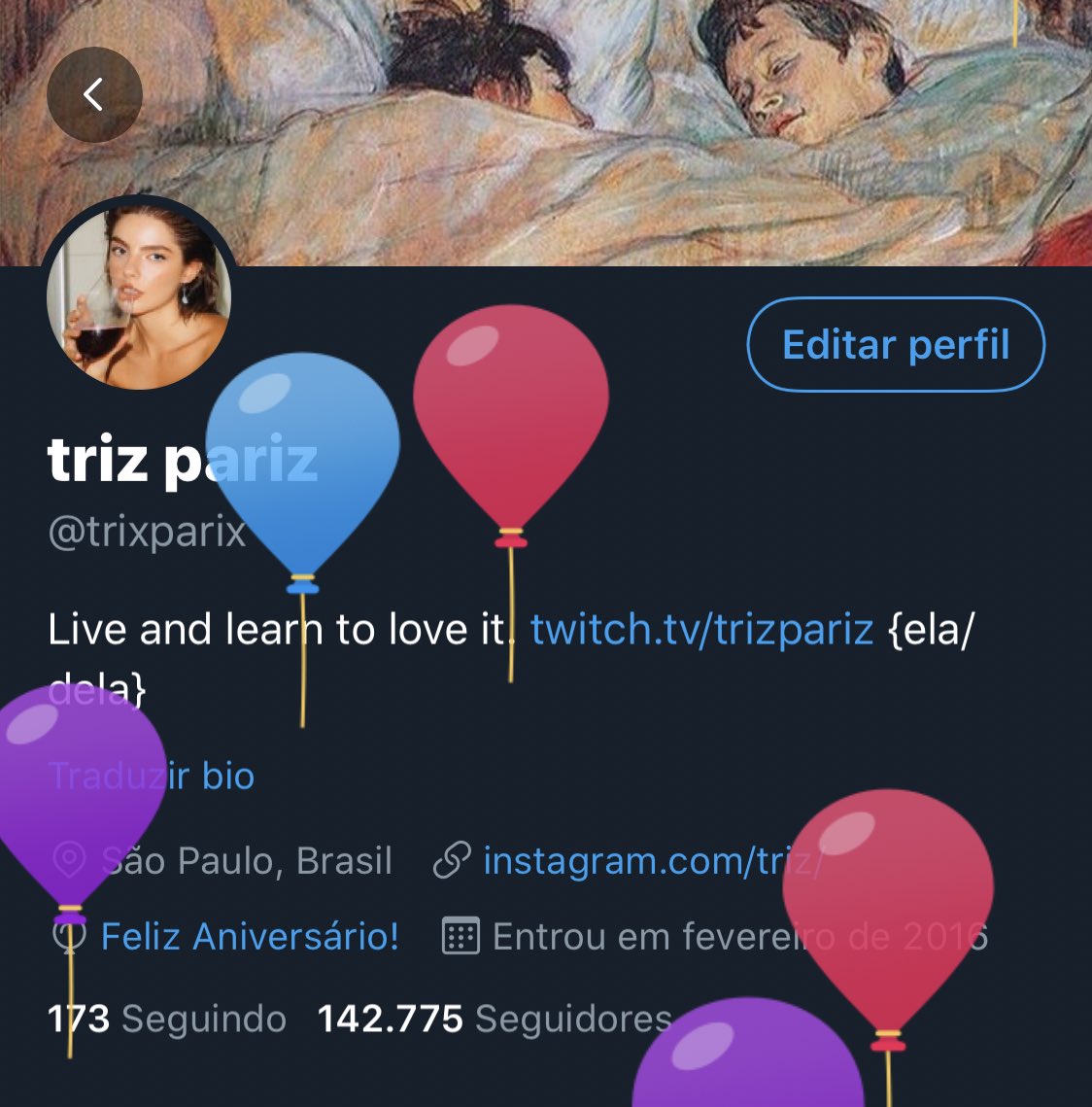 triz pariz on Twitter: "Uhul dia dos balão ️…