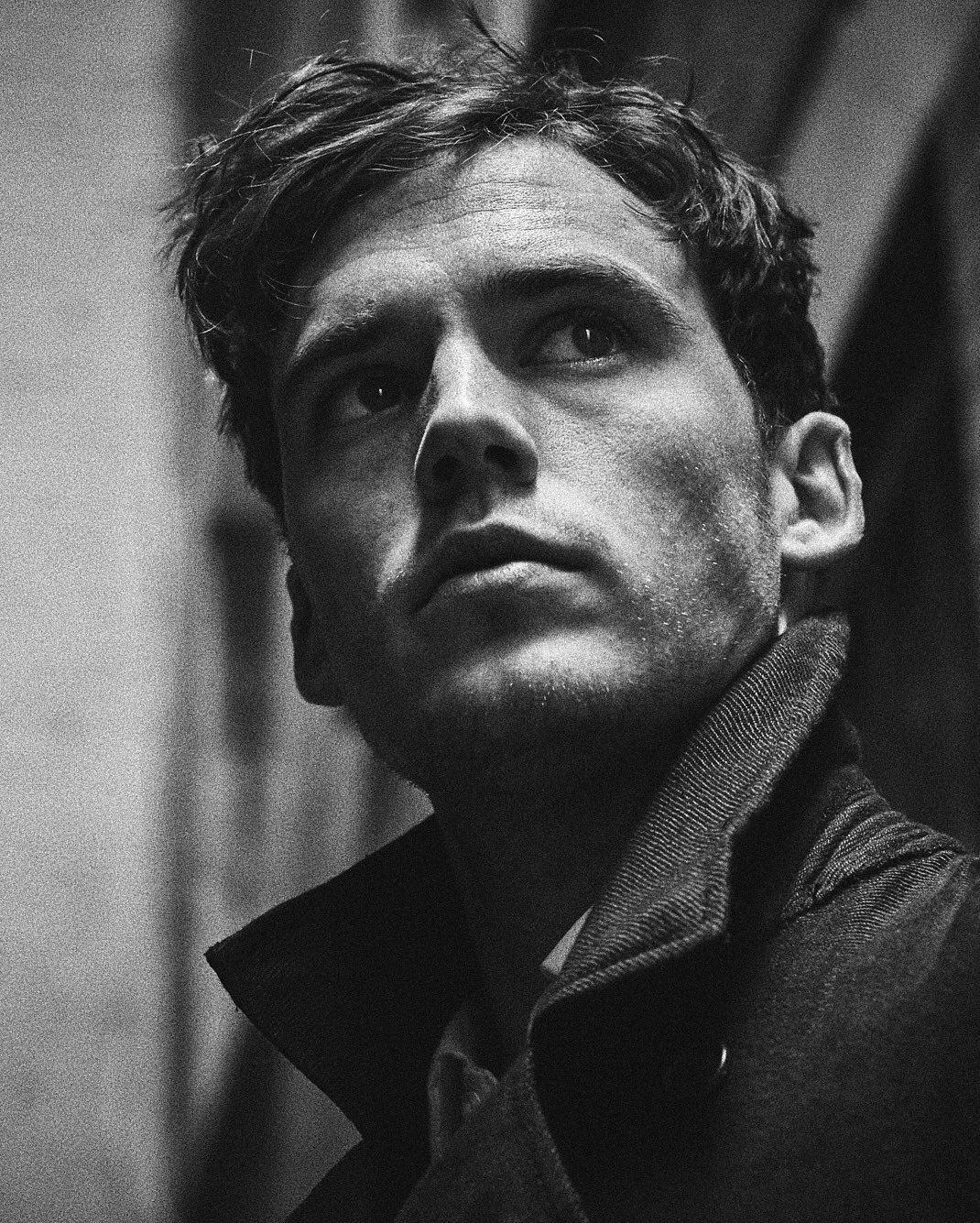 Sam Claflin Photoshoot Black And White