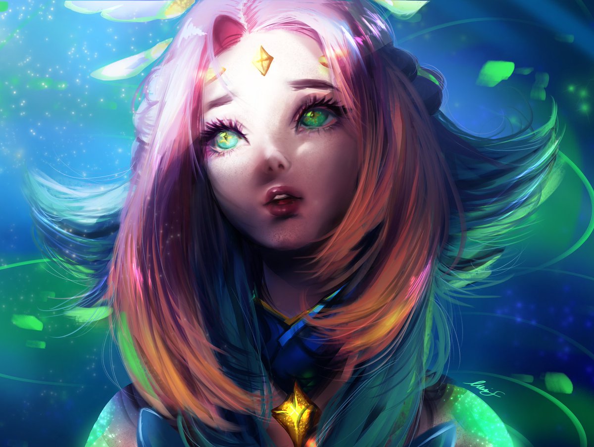 This Star Guardian Neeko artwork by lumija is so cute.... 😳😍 : r/neekomains