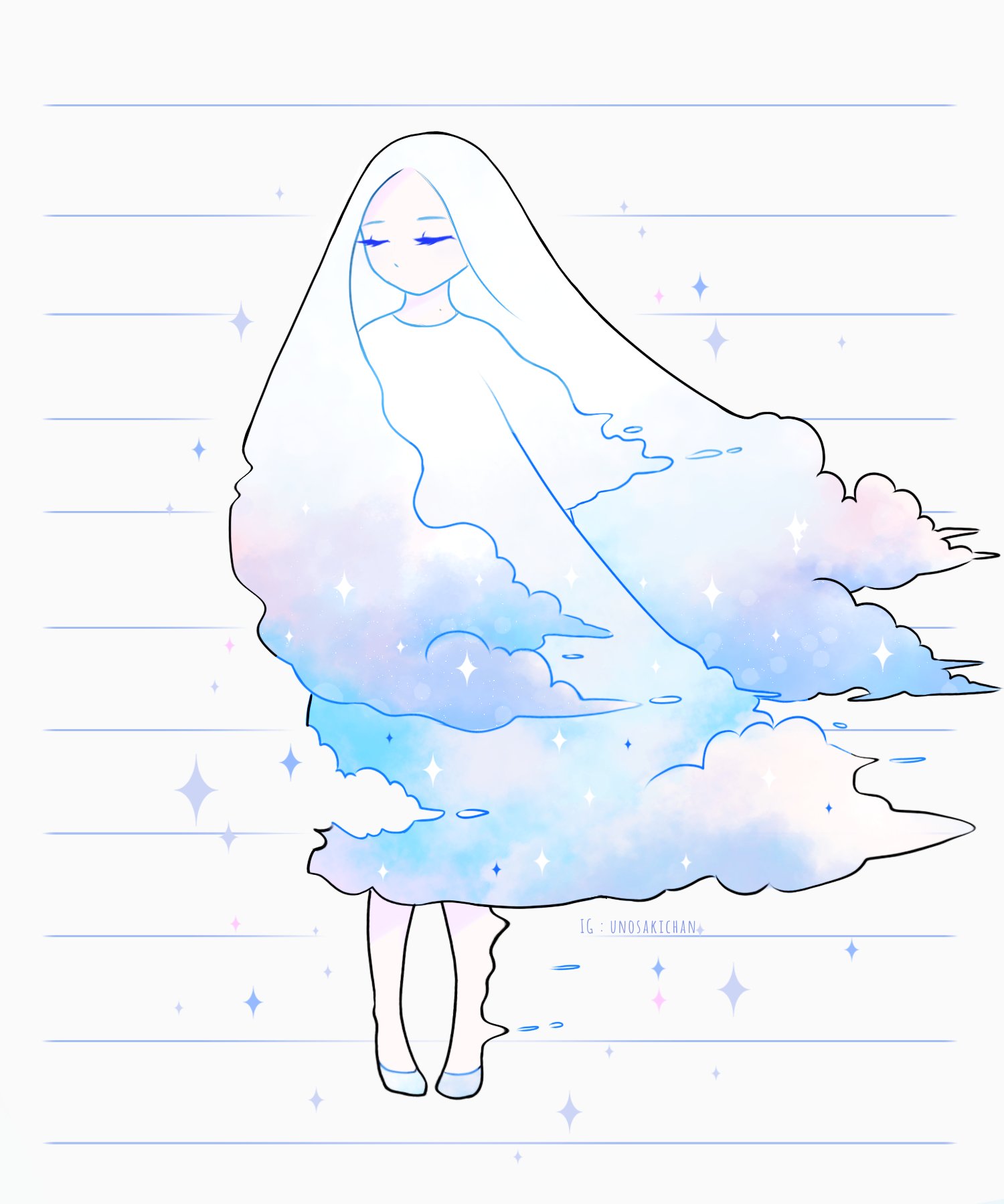 Anime Cloud Girl