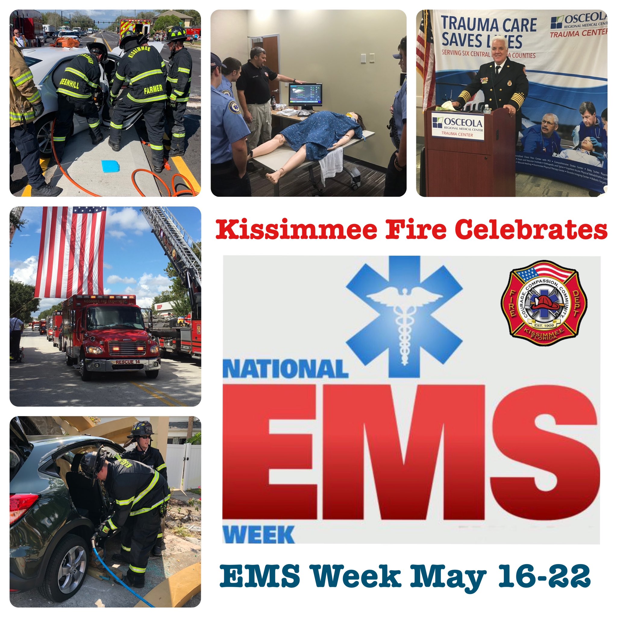 Kissimmee Fire on Twitter: "May 16-22, 2021, is the 46th annual National EMS Week. In 1974 ...