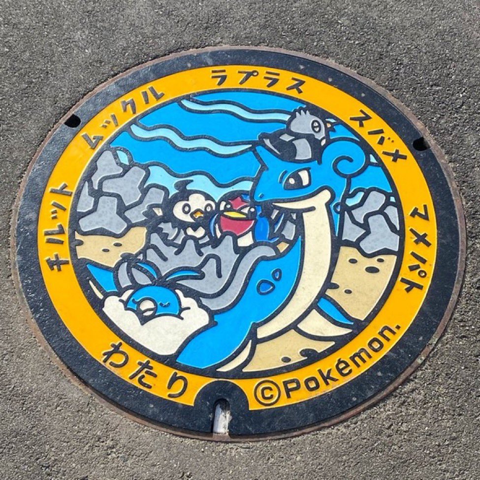 Se comparten imágenes de tapas de alcantarilla de diversos Pokémon en ...