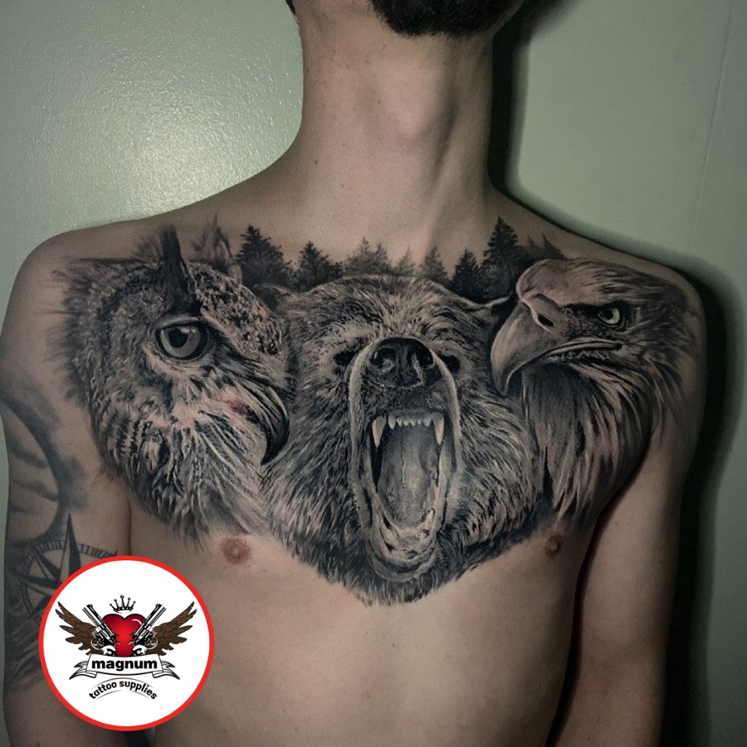 Bear Chest Tattoo