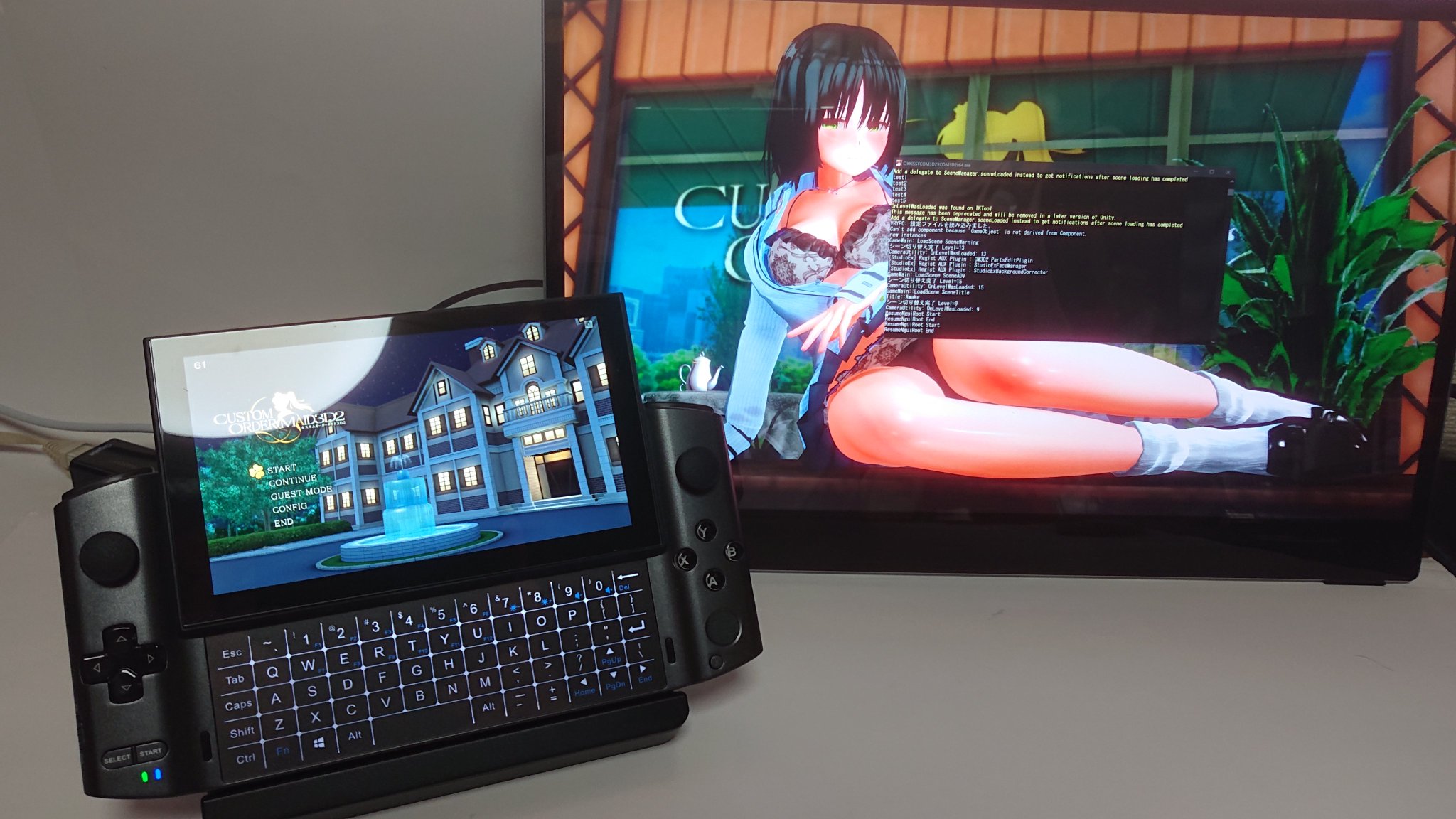 Silence Developer on Twitter: "#COM3D2 #カスタムオーダーメイド3D2 #オダメベンチ部 GPD WIN3 携帯エンパイアクラブ3号店 TDP設定は ...