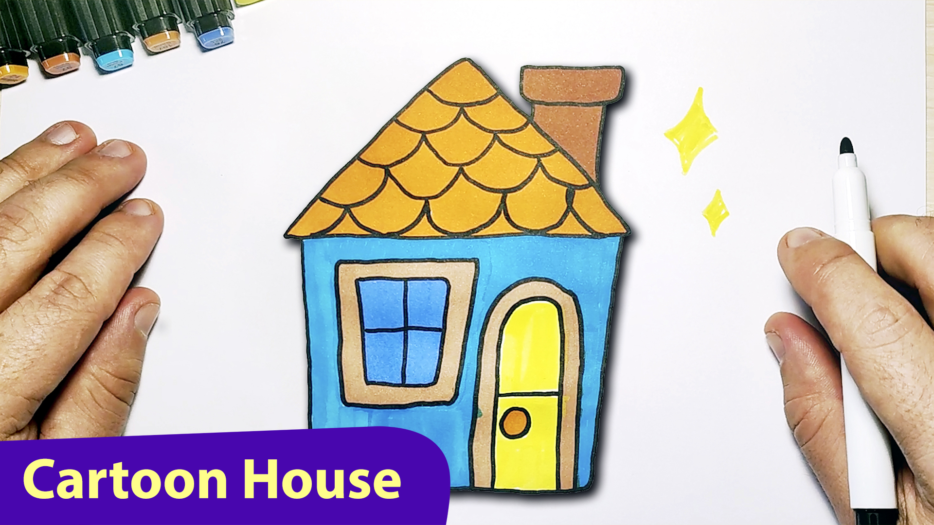 Cute House Drawing Images