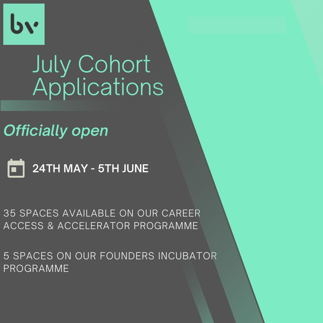 blackvalley on Twitter: "Application for our July cohort officially open next Monday and we ...