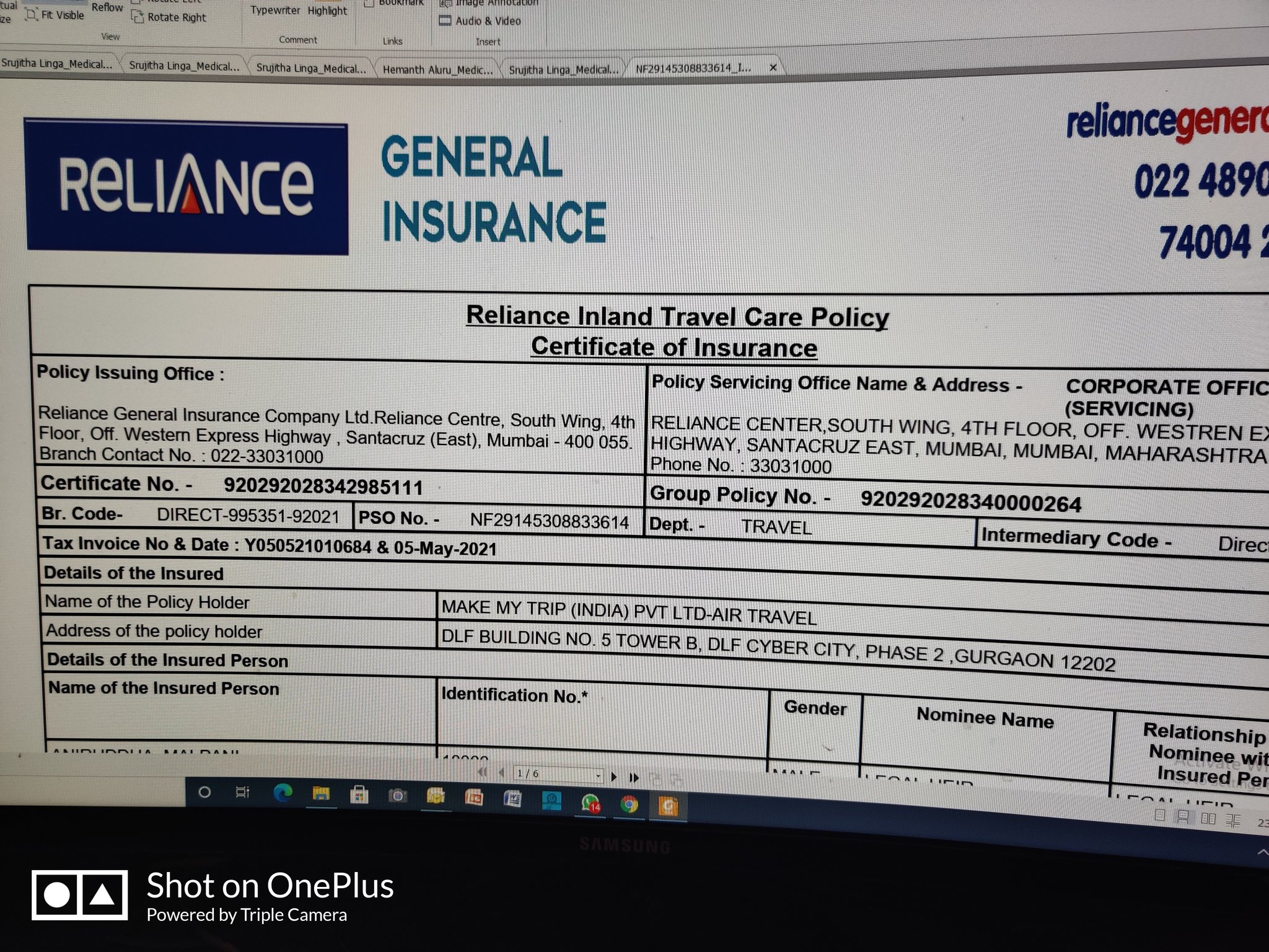 Reliance Insurance