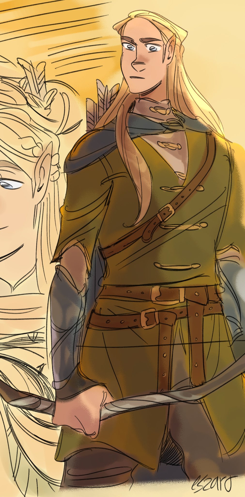 Fan Art De Legolas Download Legolas Fan Art Png Nyv | Wallpapers.com