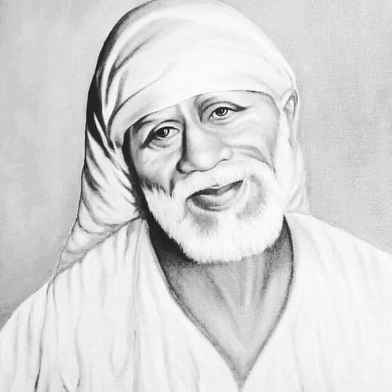 Shirdi Sai Baba Pencil Sketch