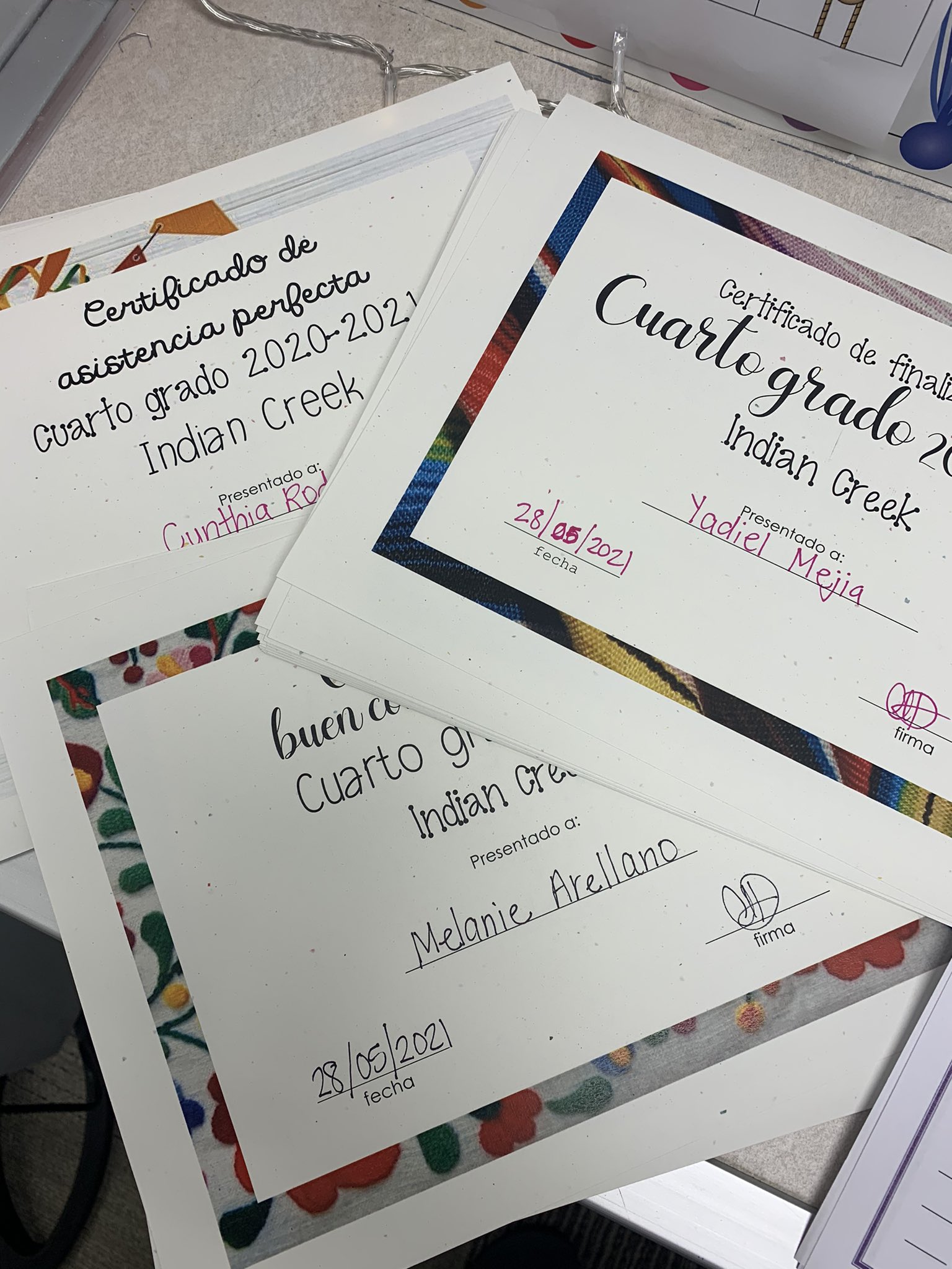 Certificado De Asistencia Perfecta