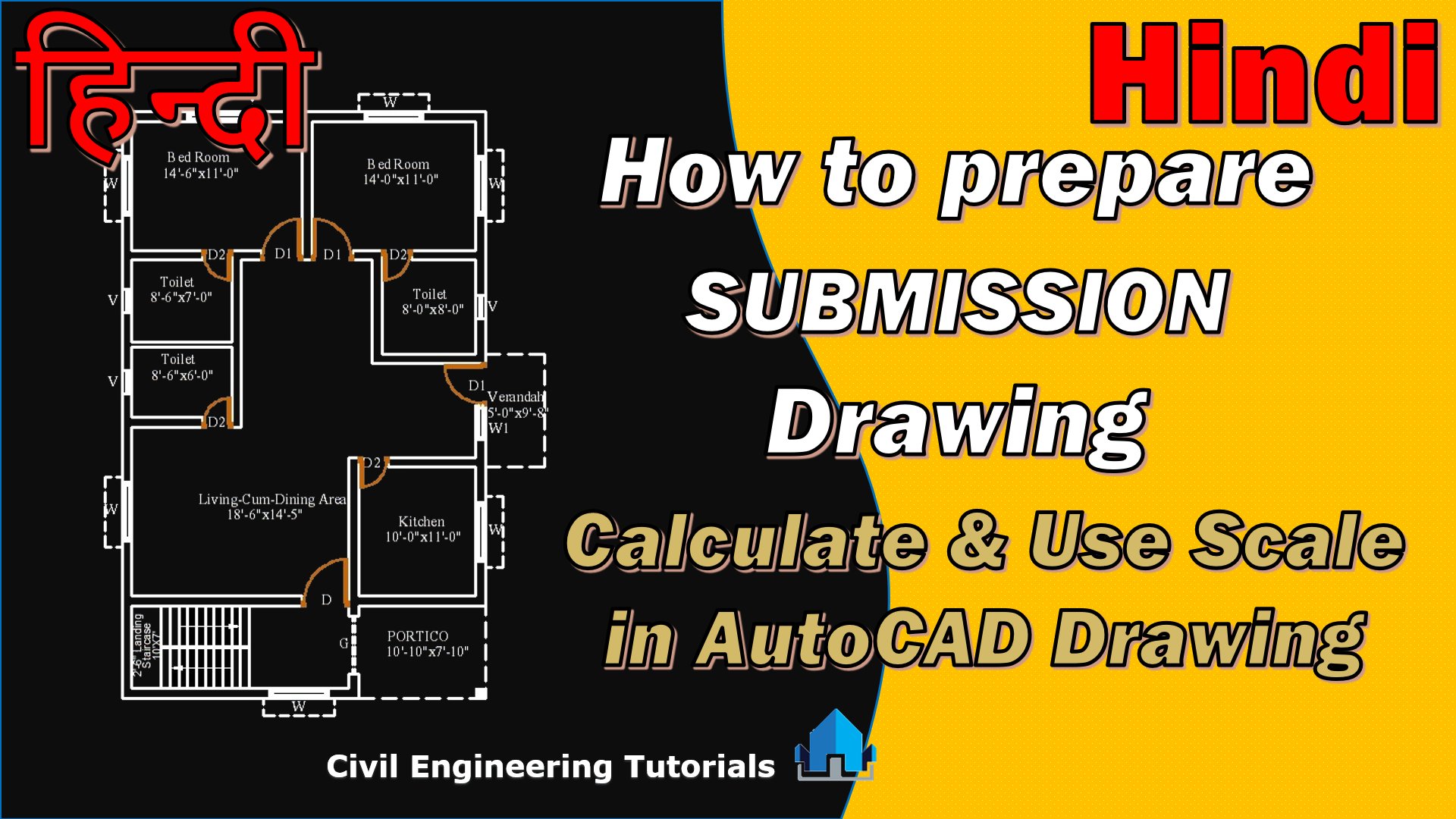 Civil Engineering House Drawing