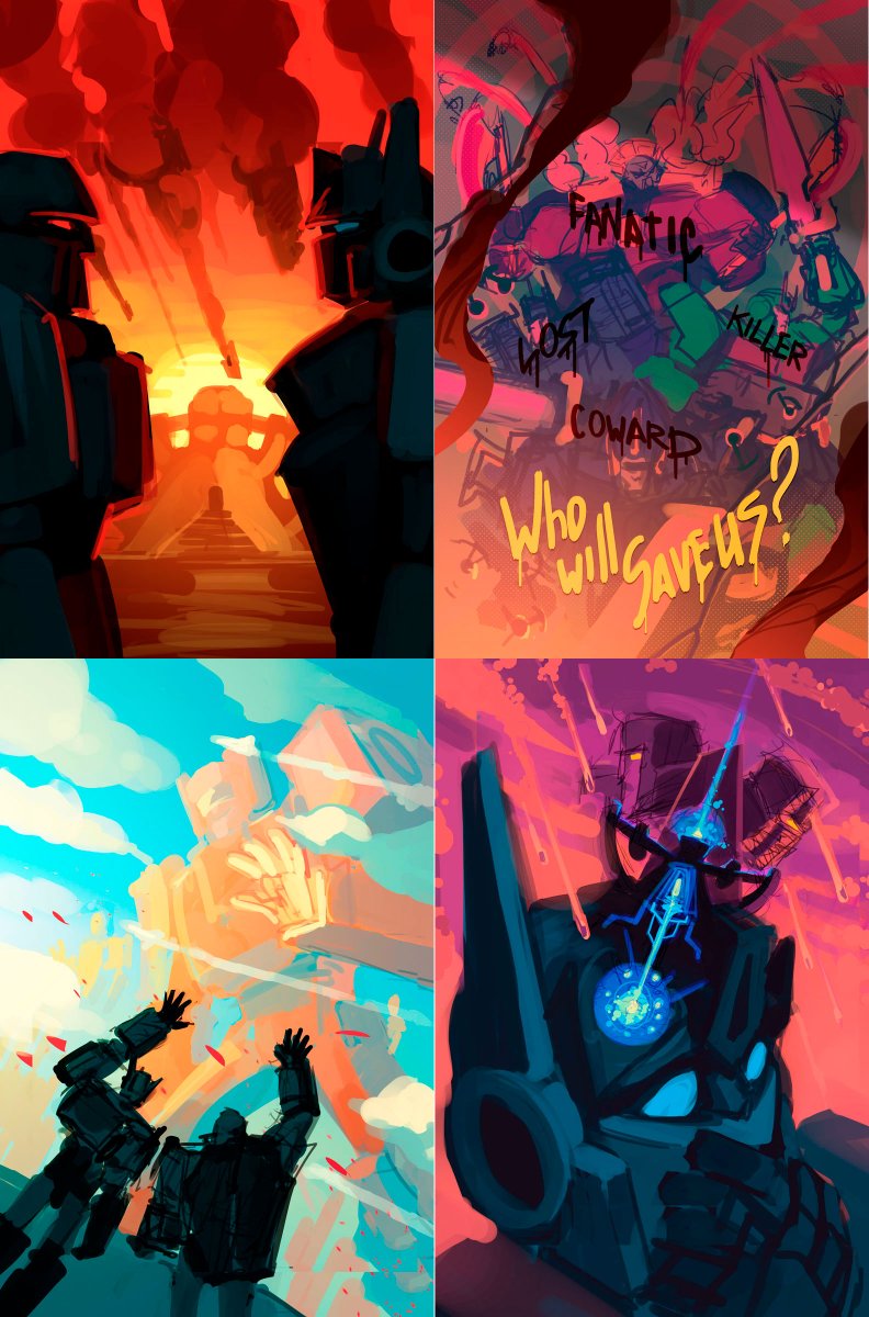 「Transformers #29 is OUT! Today! To cele」|Anna Malkovaのイラスト