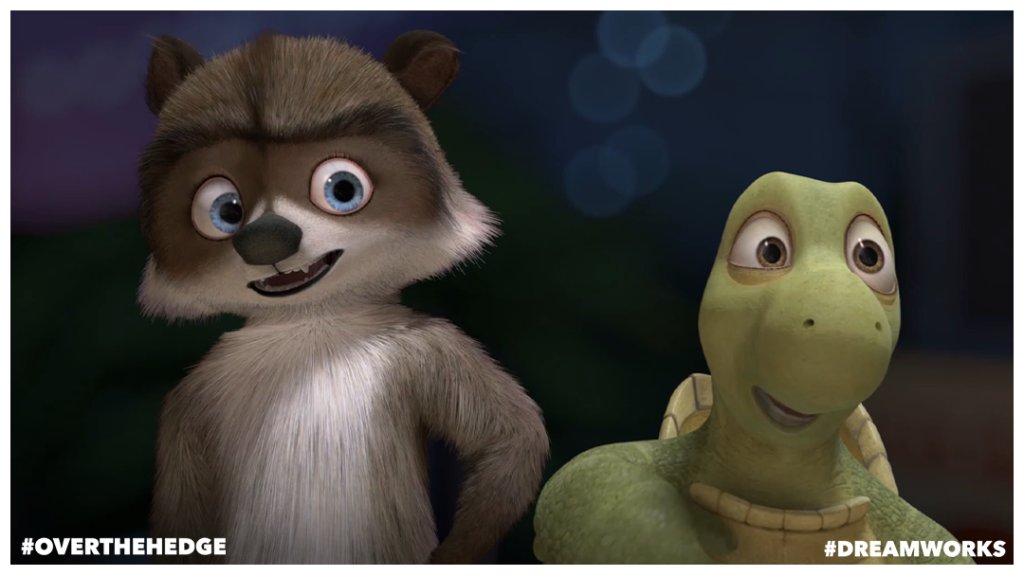 Over The Hedge Rj And Verne