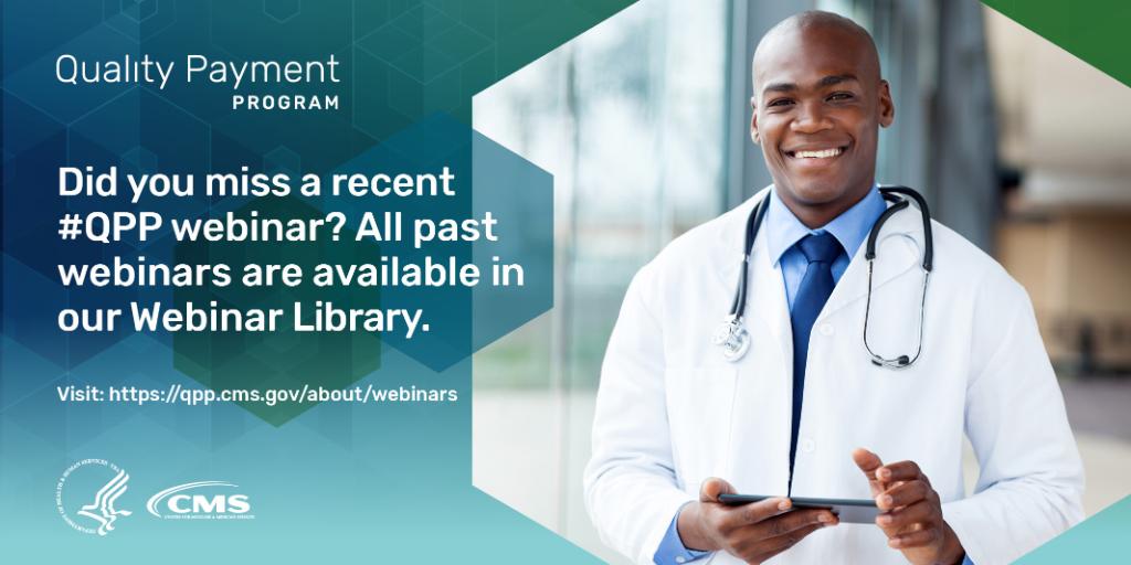 CMSGov on Twitter: "If you missed the recent 2021 #QualityPaymentProgram Overview Webinar, you ...