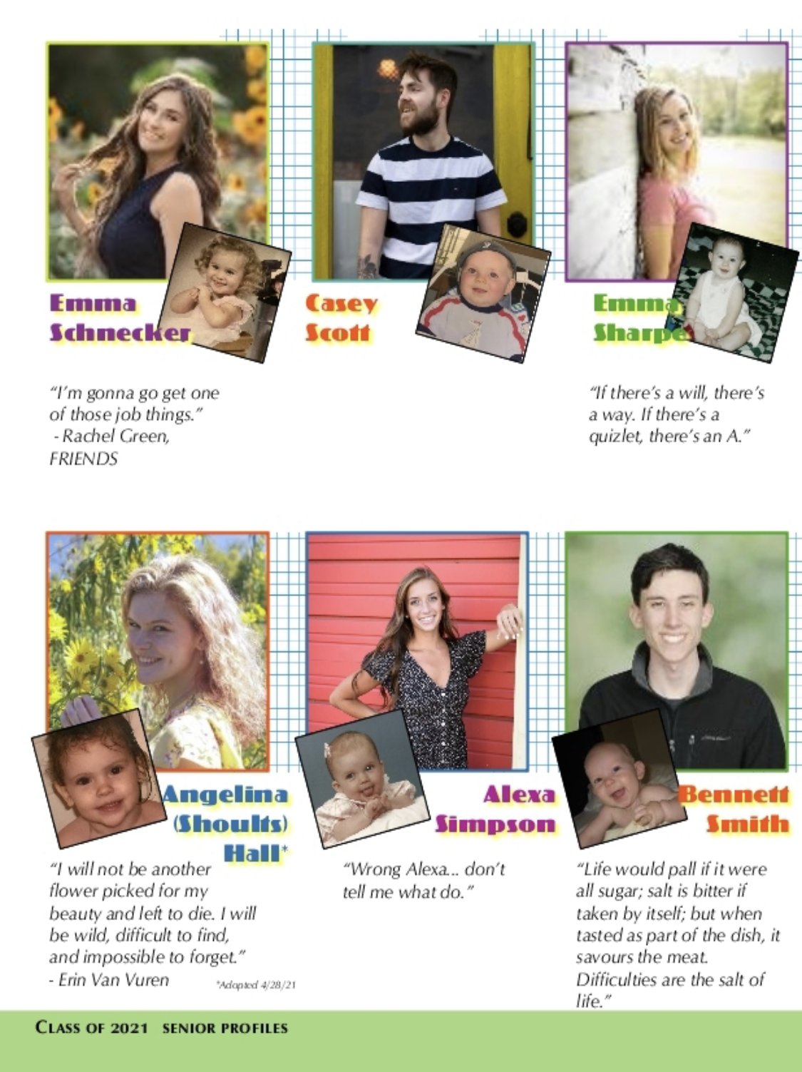 Yearbook Ad Page Examples