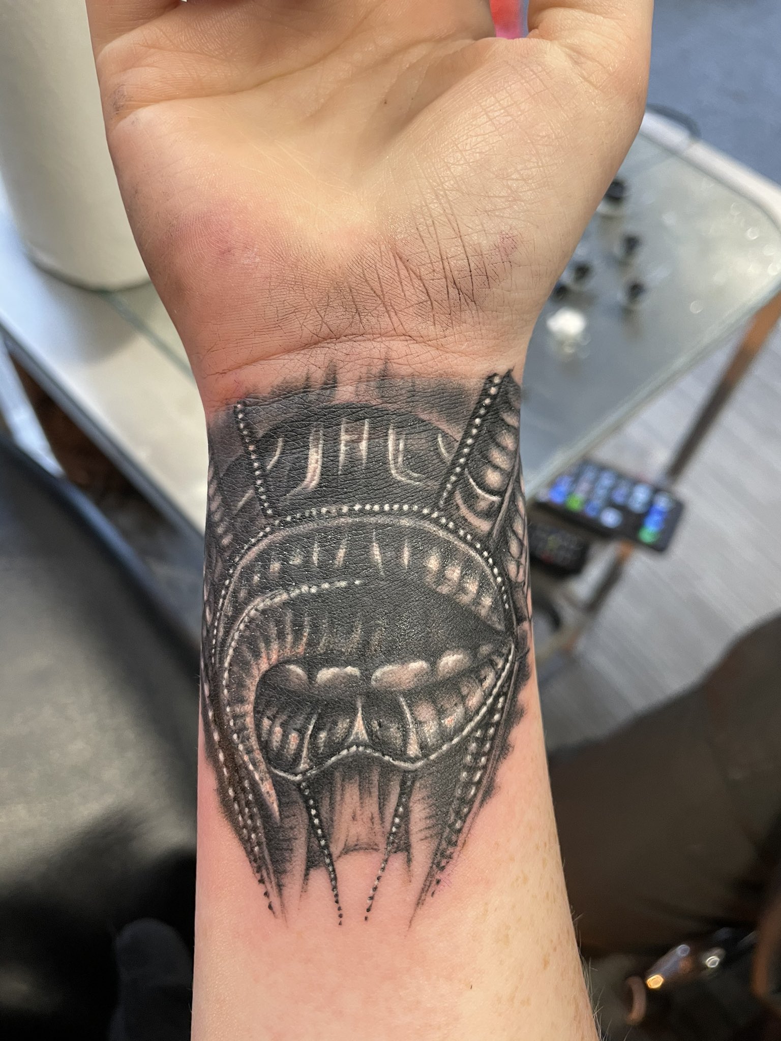 Hr Giger Arm Tattoos