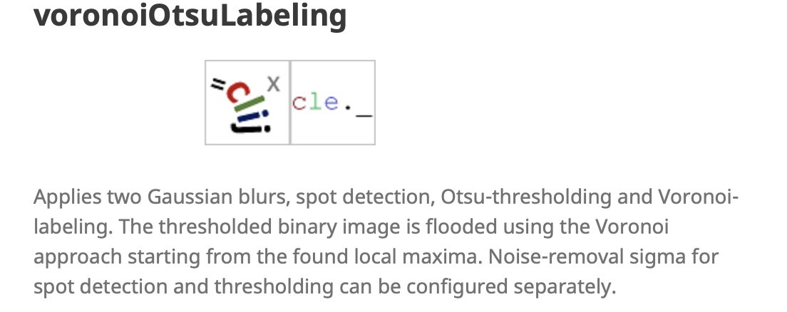 Robert Haase on Twitter: "You find an explanation what Voronoi-Otsu-Labeling is doing here ...