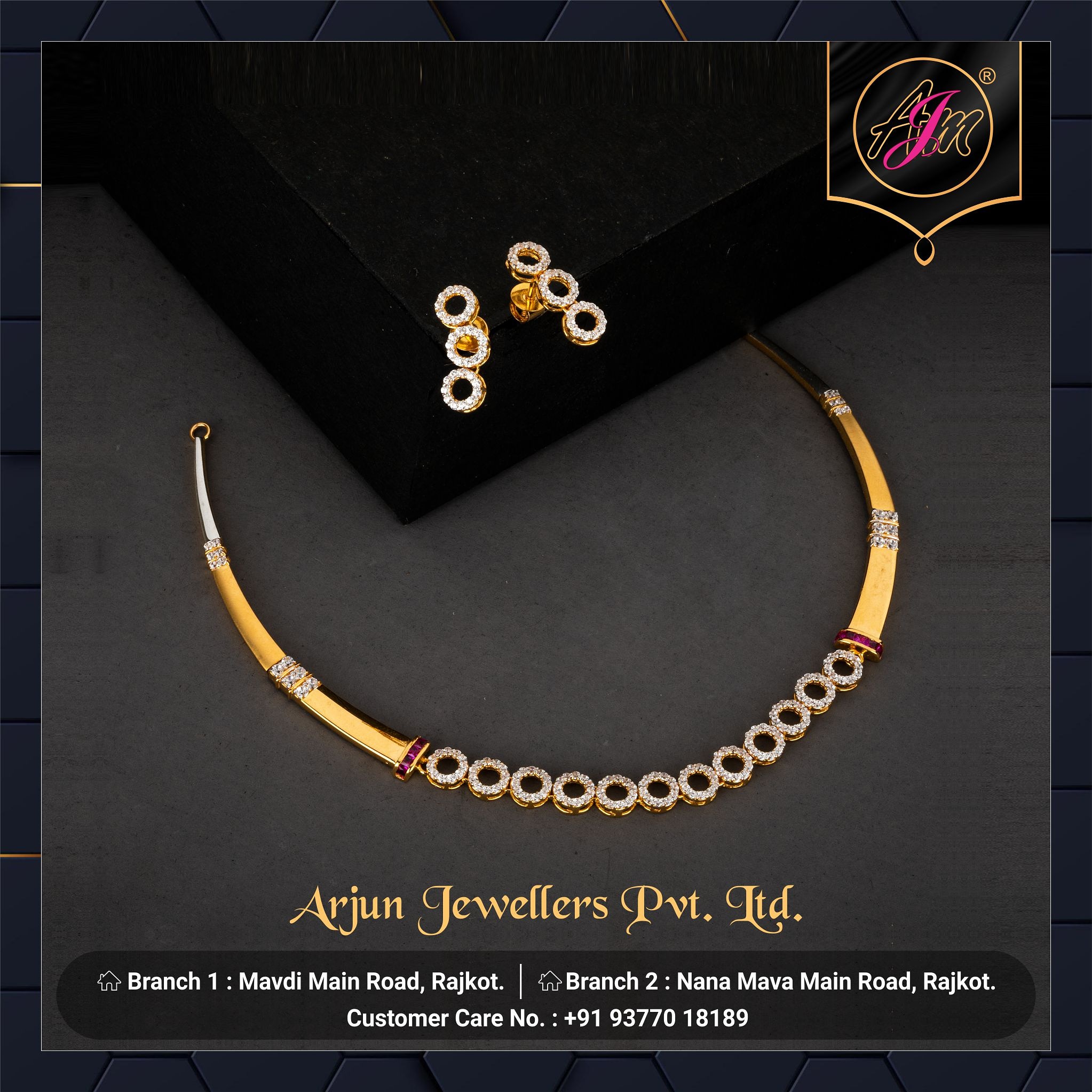 Arjun Jewellers Pvt. Ltd. X ArjunJewellersPvtltd sharewithpride shine jewellerydesign designer rajkot gujarat wearwithbride rajkotjewellery gujaratjewellery uniquejewellery antiquejewellery style gold...