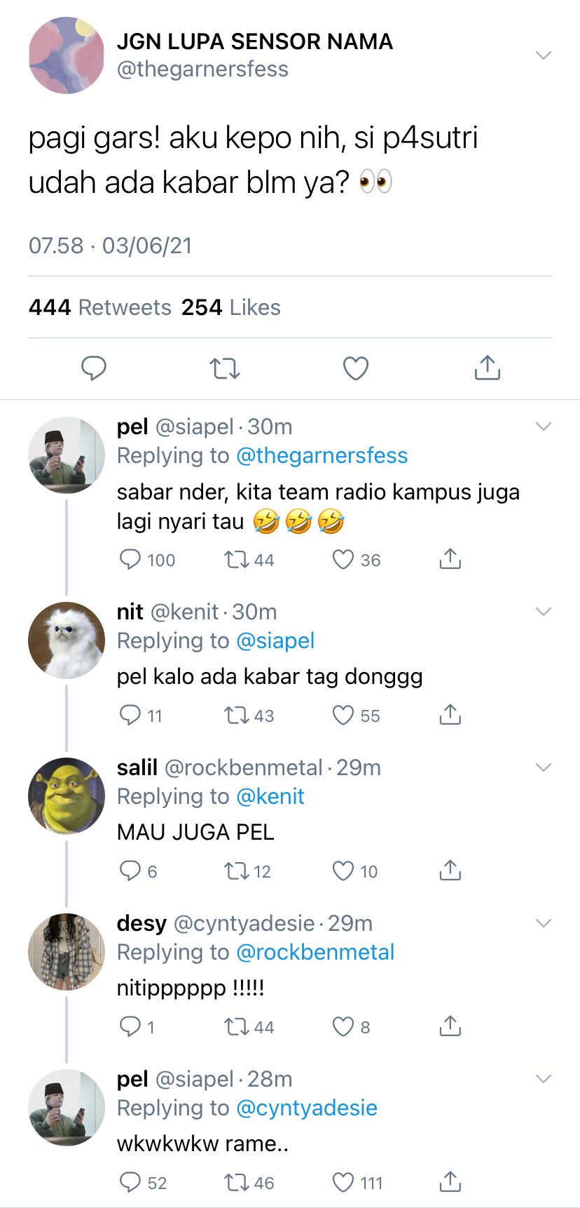 jo on Twitter: "112 - udah ganti hari tapi topiknya ngga ganti2 https://t.co/Q5gg7Z1E0g" / Twitter