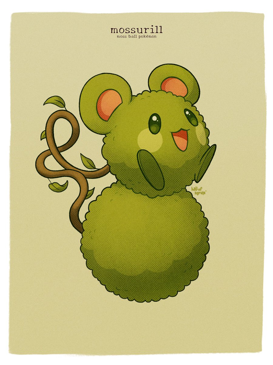 ポケモン「what if azurill were a grass type? meet 」|Hali 🥕のイラスト