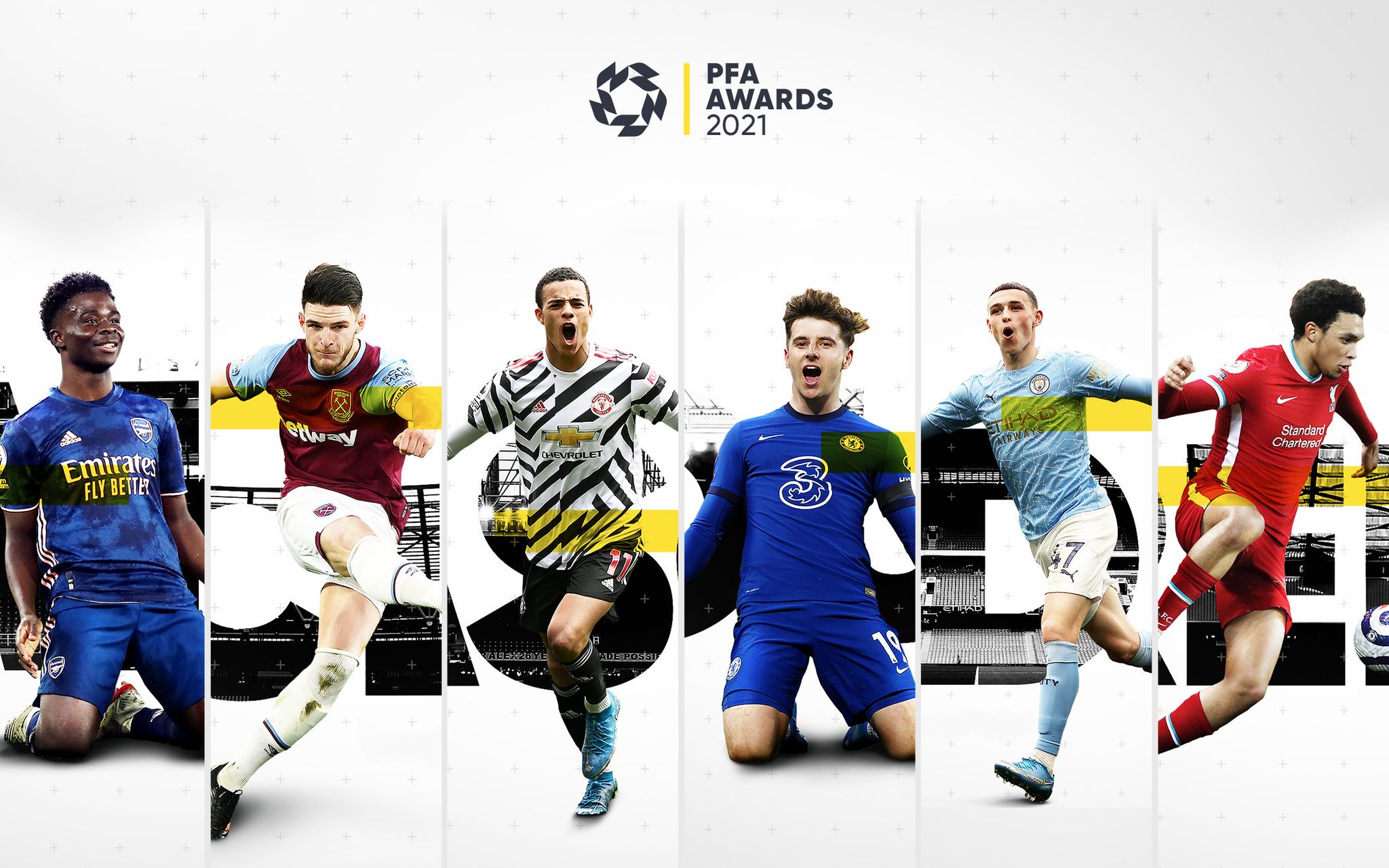 Professional Footballers' Association on Twitter: "⚽️ The nominees for the 2021 PFA Young Men’s ...