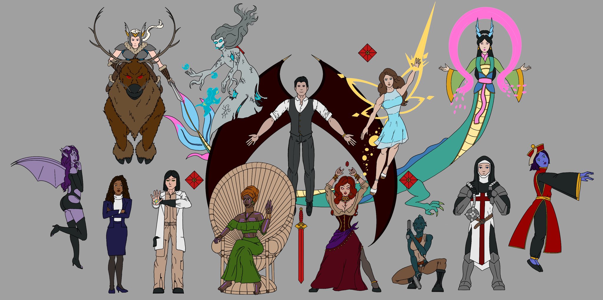 Werewolf And Vampire Friends