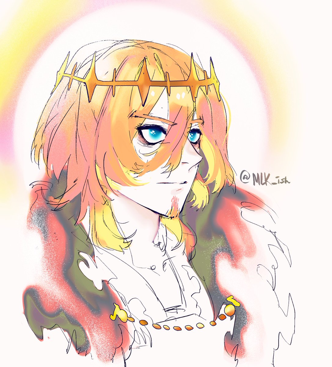 「young king Phil? idk I was just doodling」|M I K 🎗️🐷のイラスト