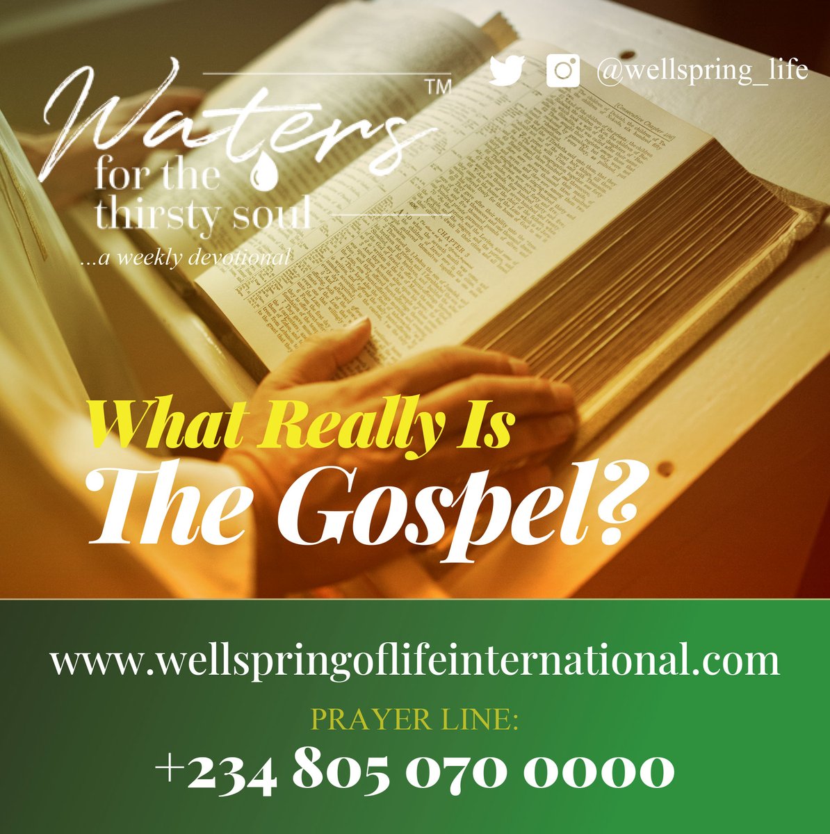 FINDING OUR WAY BACK TO THE ANCIENT PATHS - Wellspring of Life