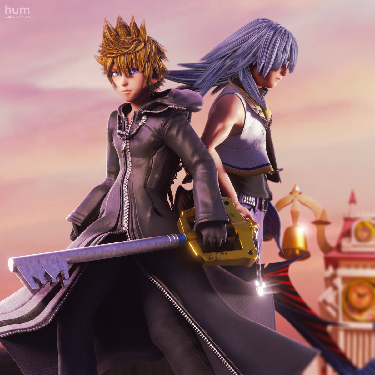 Kingdom Hearts Roxas Vs Riku