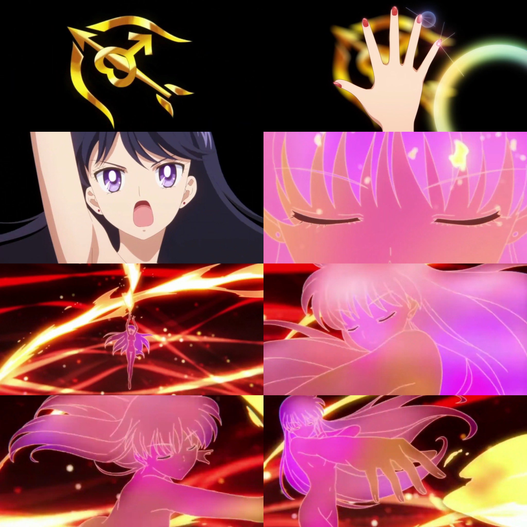 Sailor Moon Crystal Sailor Mars Transformation