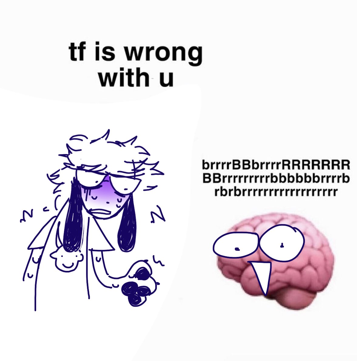 「brain hurty 」rawb (⌐ ⊡_ ⊡) ☣︎𓆝 𓆟 𓆞 𓆝 𓆟の漫画