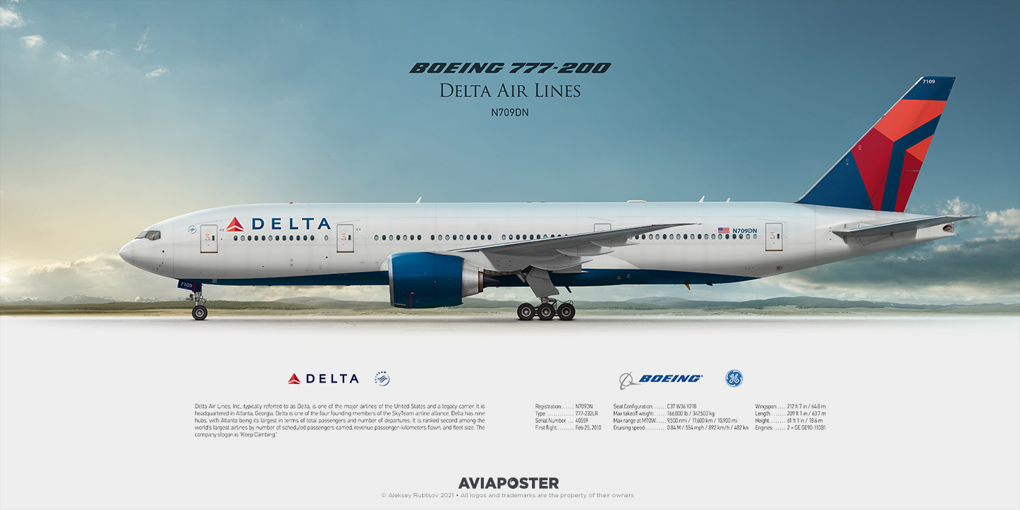 Delta Airlines 777 300er