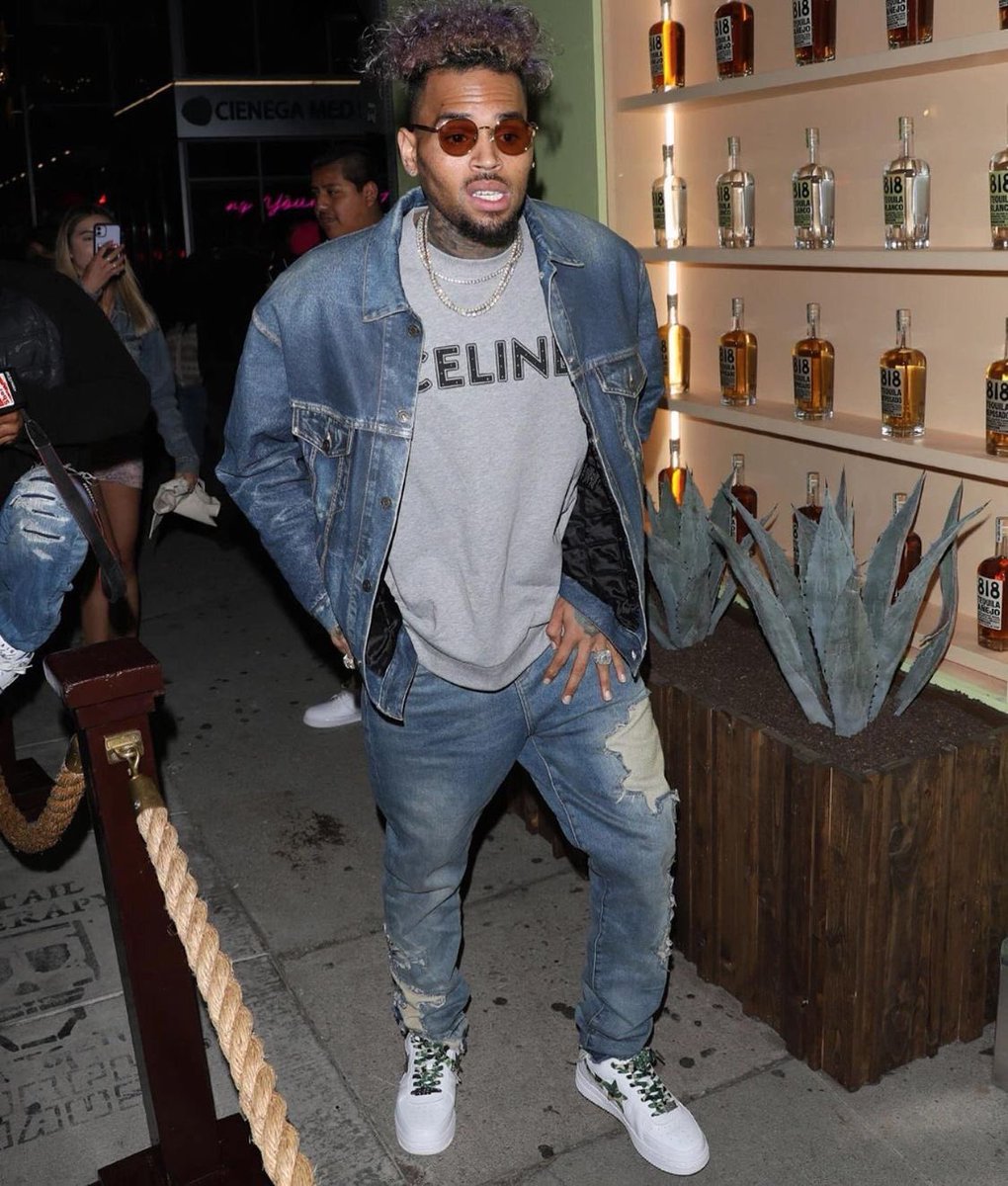 Chris Brown Ripped Jeans