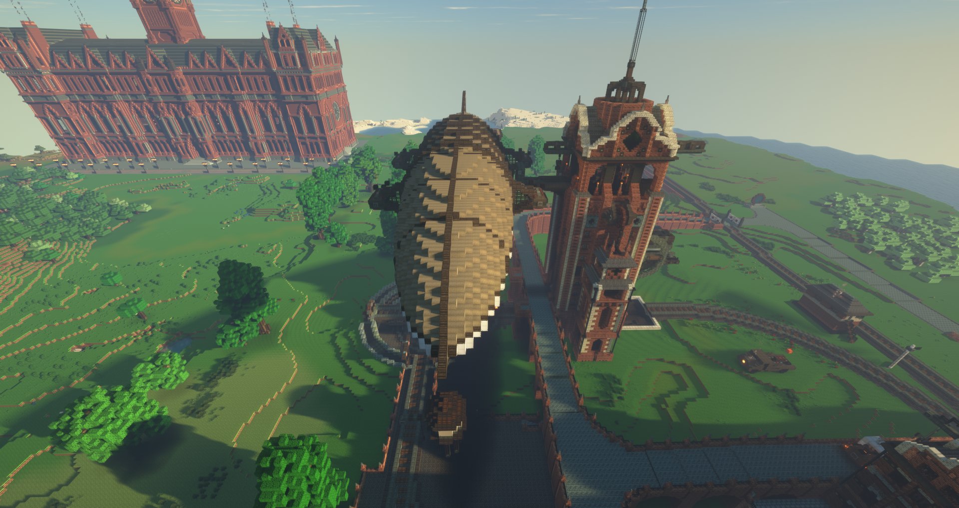 Minecraft Steampunk Airship Dock