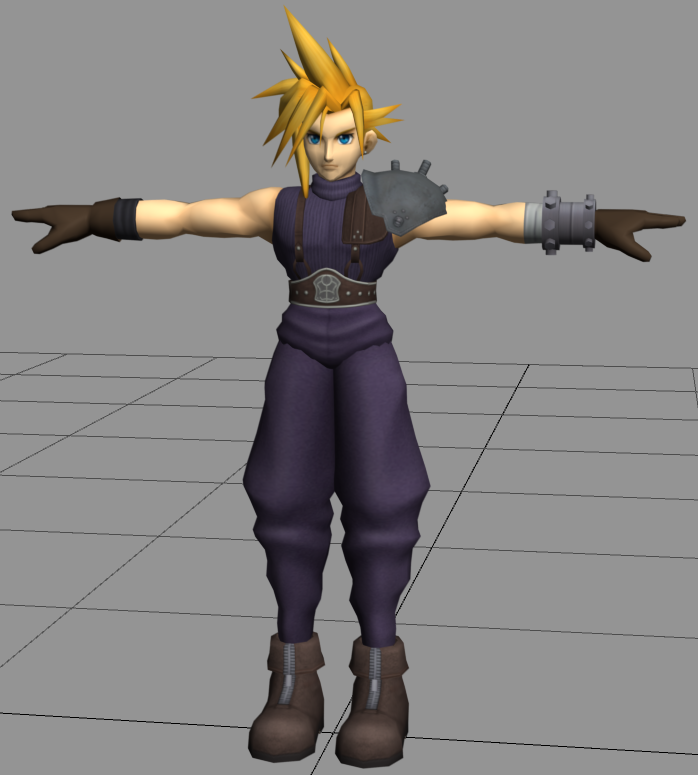 Cloud in Melee progress update: Cloud's model is close to being ...
