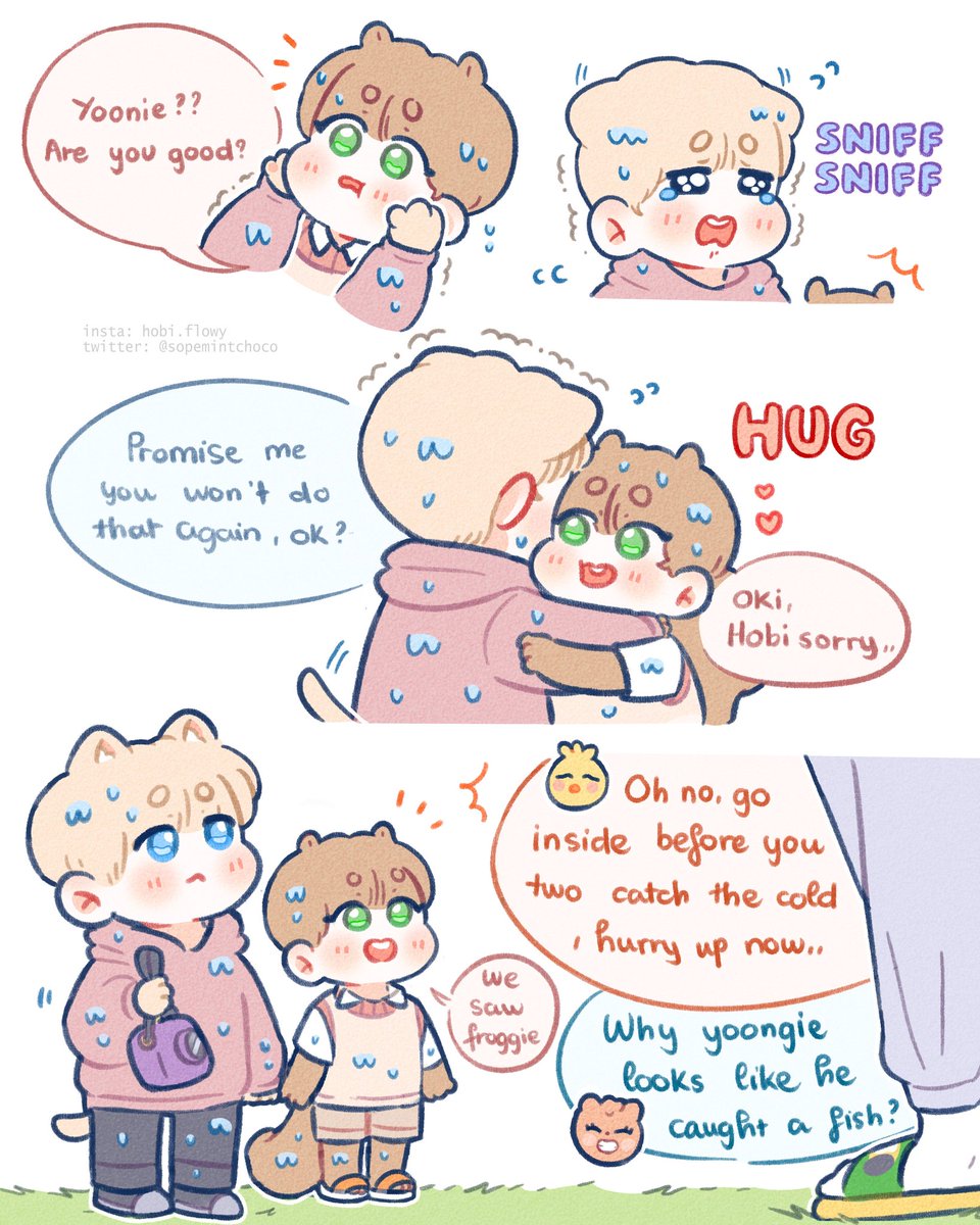 「Meet the BTS artist 🐱🐿 - I'm working on the commission boa」𝘚𝘰𝘣𝘪🐿🐱hiatusの漫画