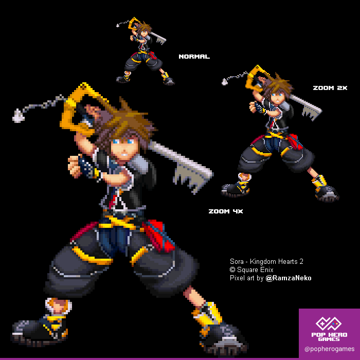 Kingdom Hearts Sprites Sora