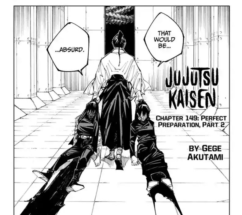 「JJK 149 is out! 」JUJUTSU KAISEN SUPREMACYの漫画