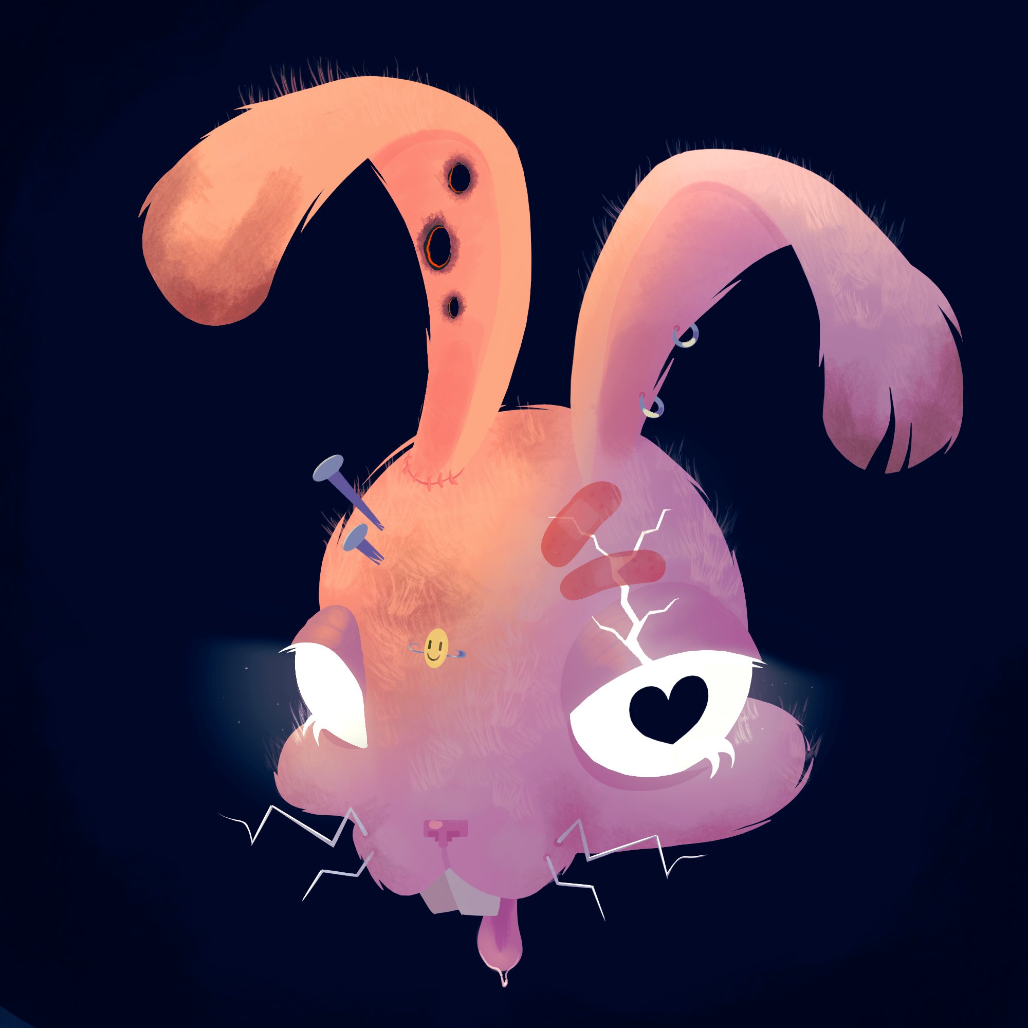 Cute Zombie Bunny