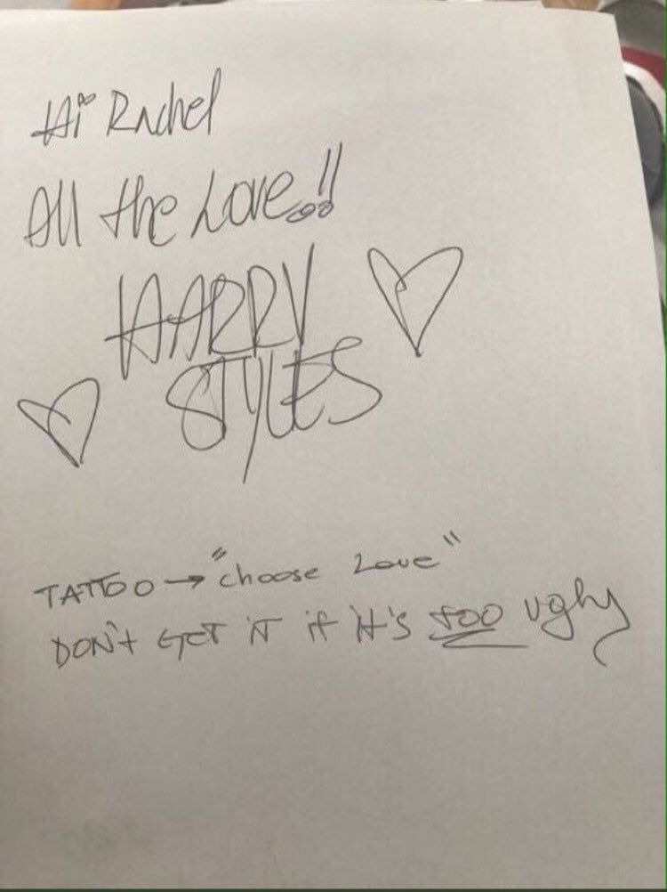 Harry Styles Writing