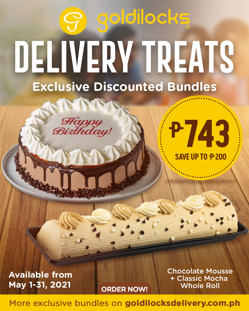 Goldilocks Chocolate Mousse Cake