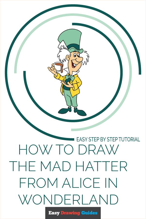 Mad Hatter Drawing Easy