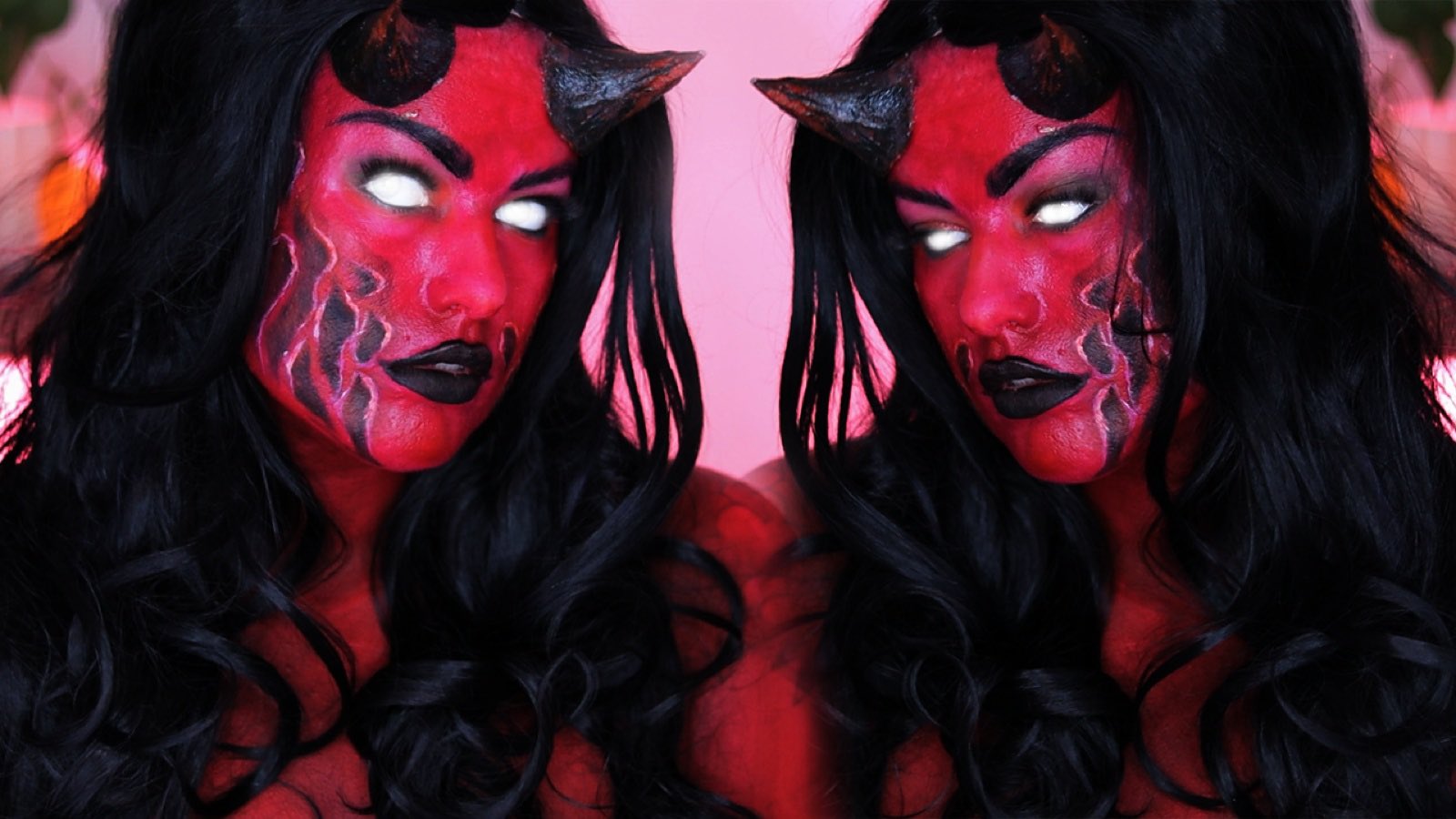 Devil Face Painting