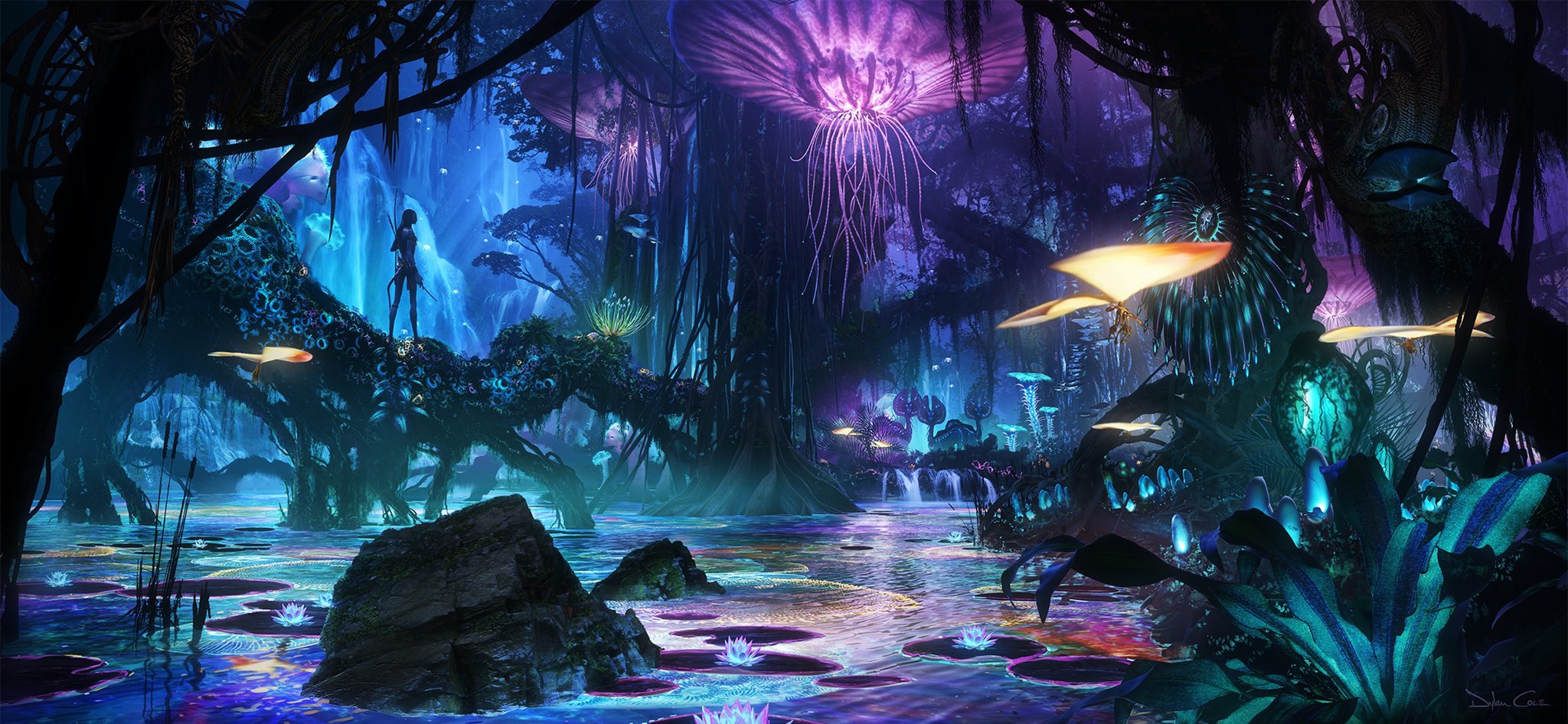 Pandora Planet At Night