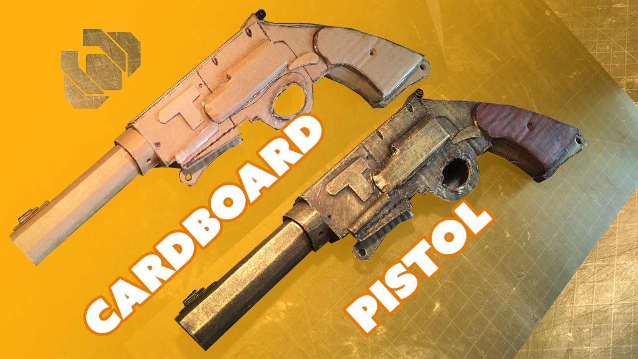 Cardboard Gun Templates Antique 1920's Novelty Children's Paper BANG