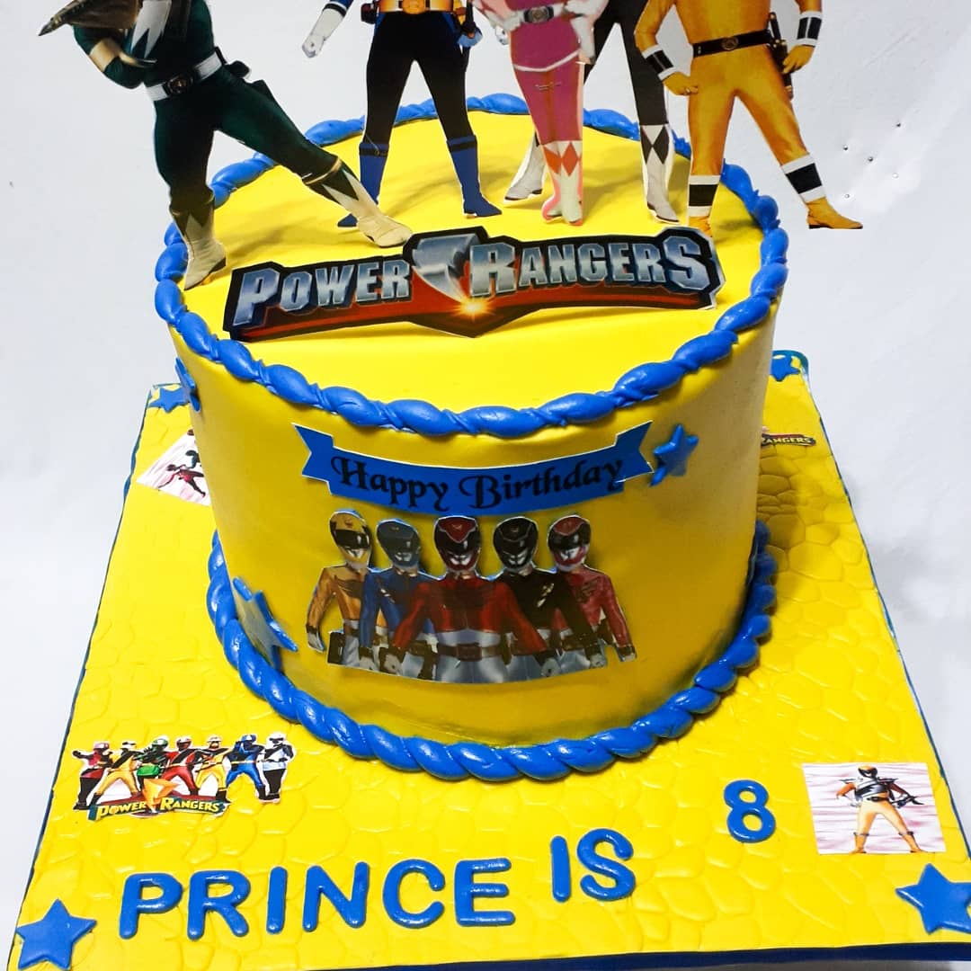 Gold Power Ranger Birthday Cakes