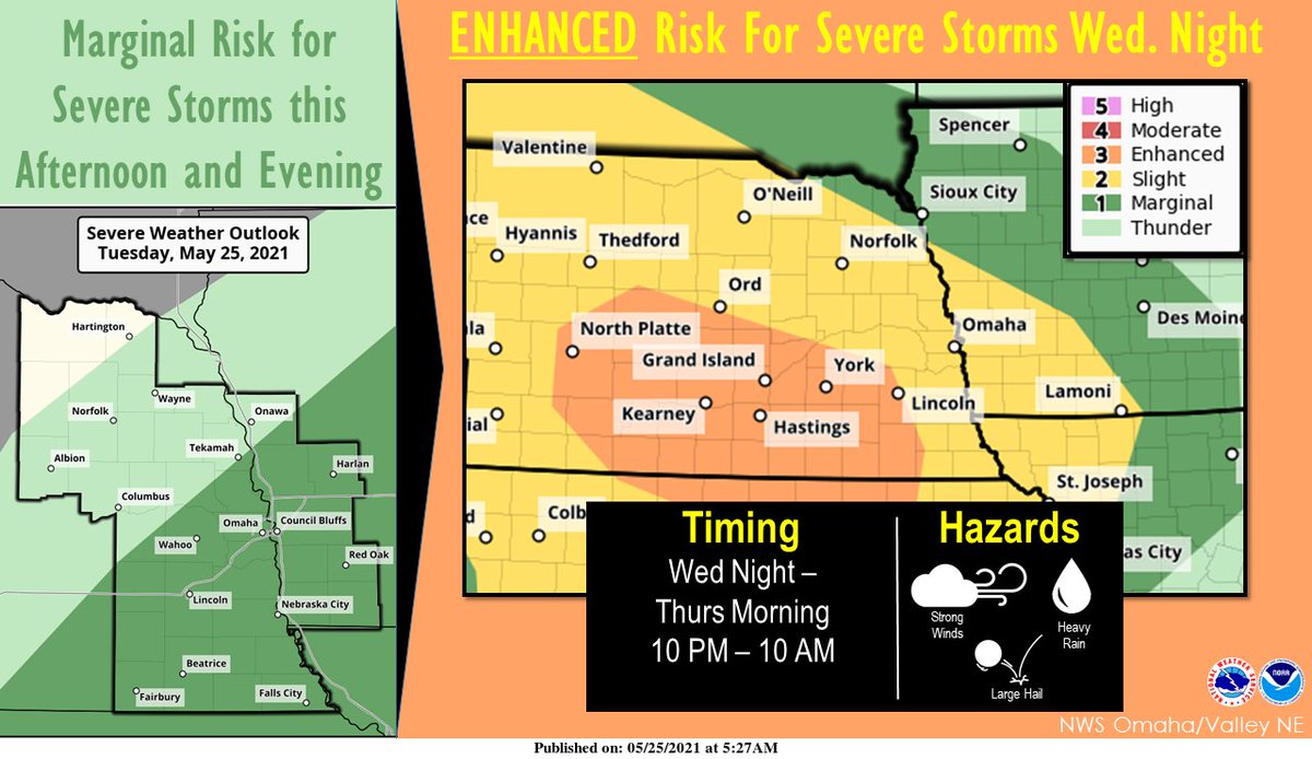 Nws Omaha On Twitter Storms Possible Today Through Thursday Best