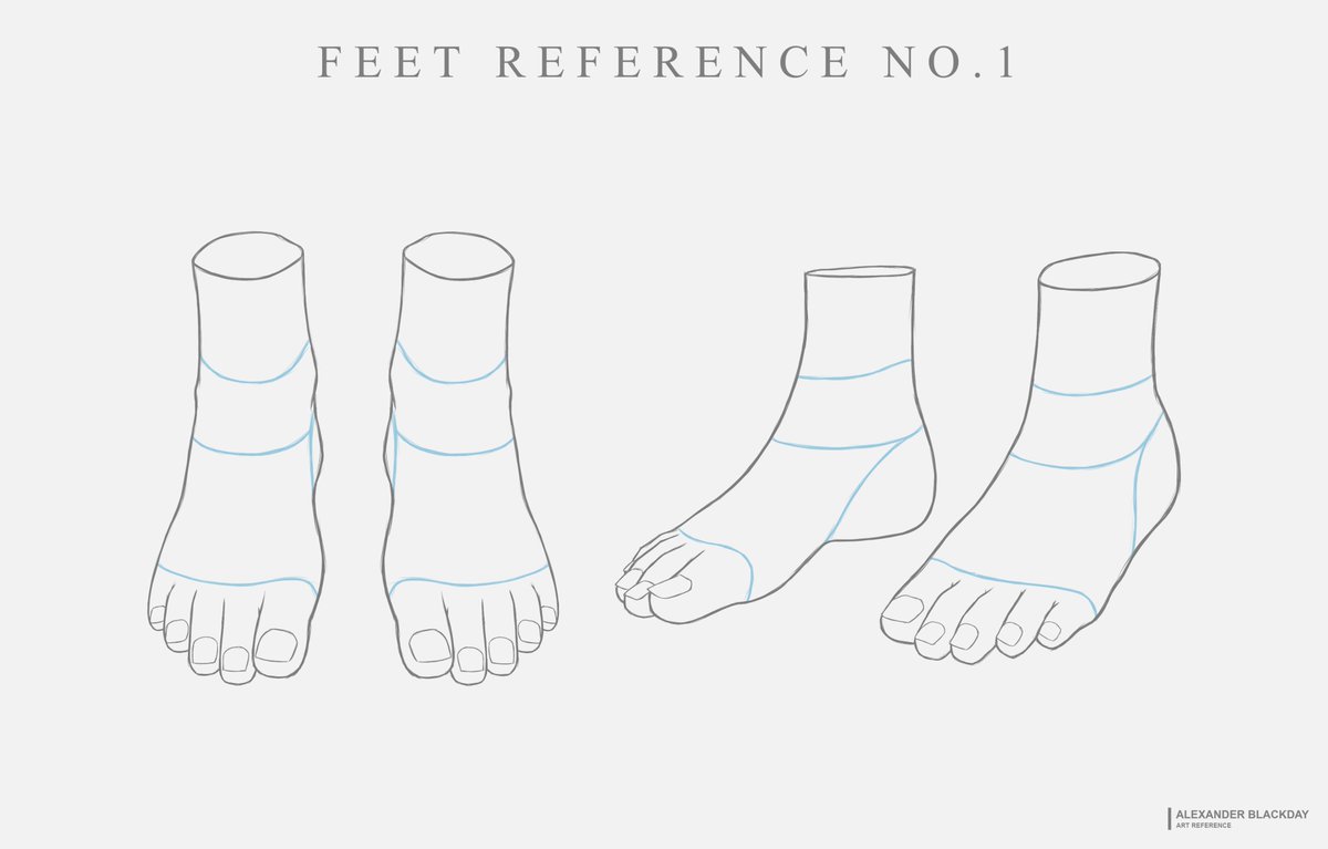 Feet Drawing Reference